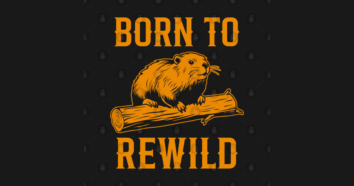 Born To Rewild sarcastic satire funny meme Beaver Rewilding - Born To ...