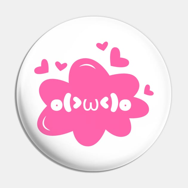 Anime Emoji - UwU Kawaii Kaomoji - Anime - Pin | TeePublic