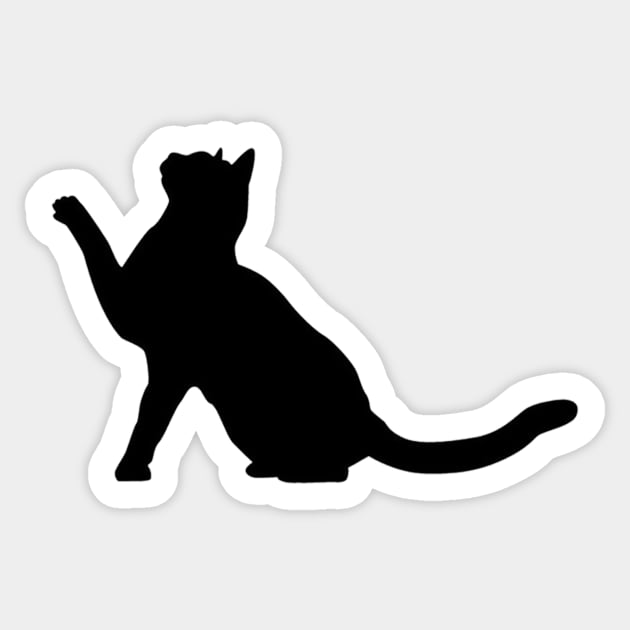 Black Cat - Black Cat - Sticker | TeePublic