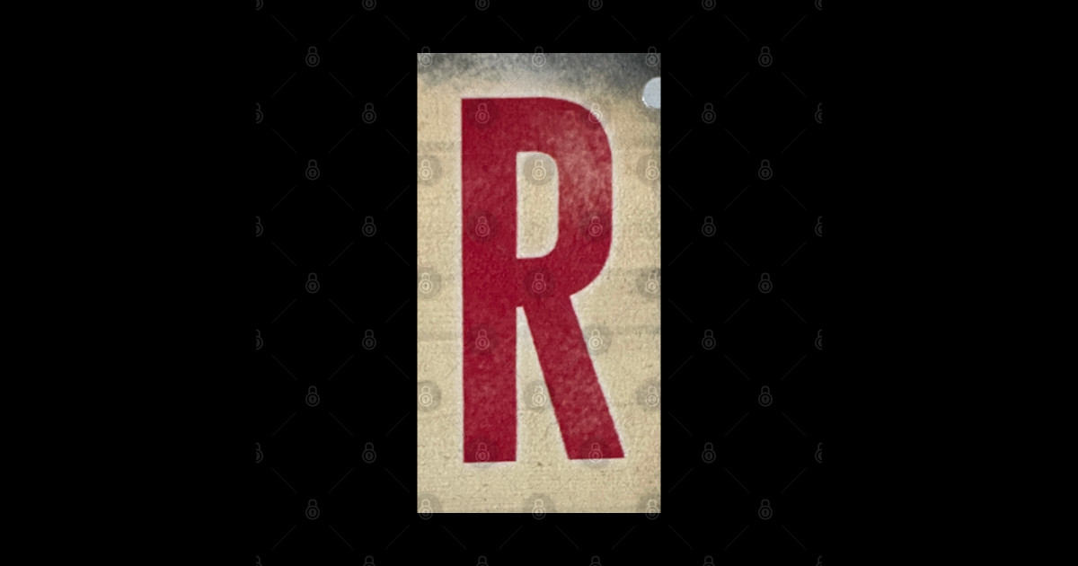 Letter R Metal Sign - Letter R - Sticker | TeePublic