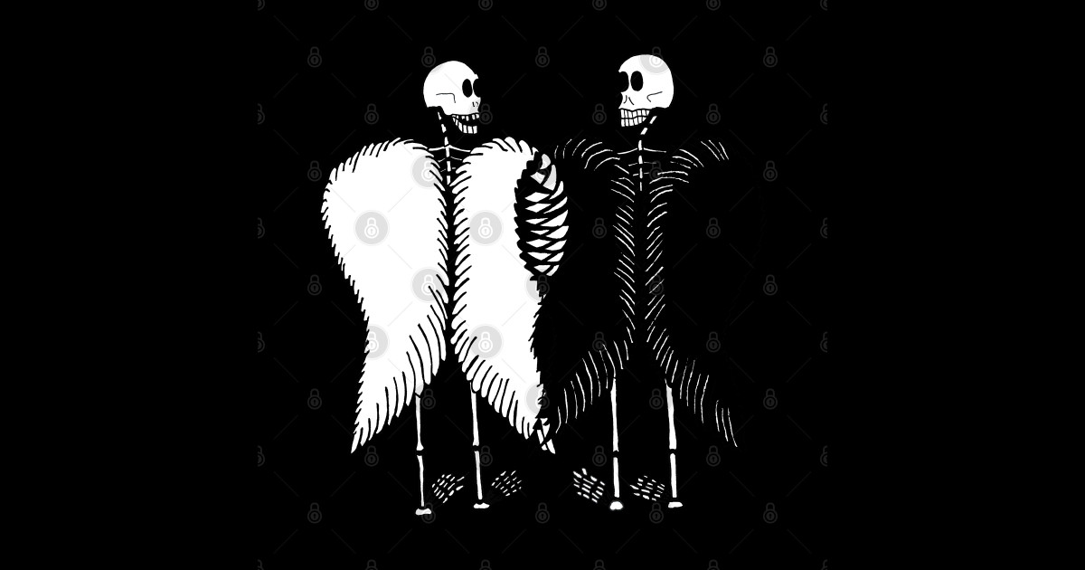 Skeleton Friends - Best Friends Forever BFF Skeletons with Wings - Best ...
