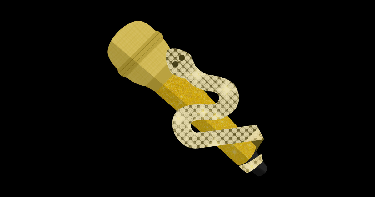 golden snake microphone reputation taylor fan art - Ivy - Posters and ...