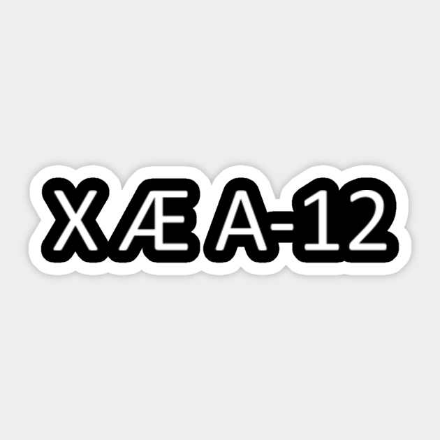X Æ A-12 - Youtuber - Sticker | TeePublic