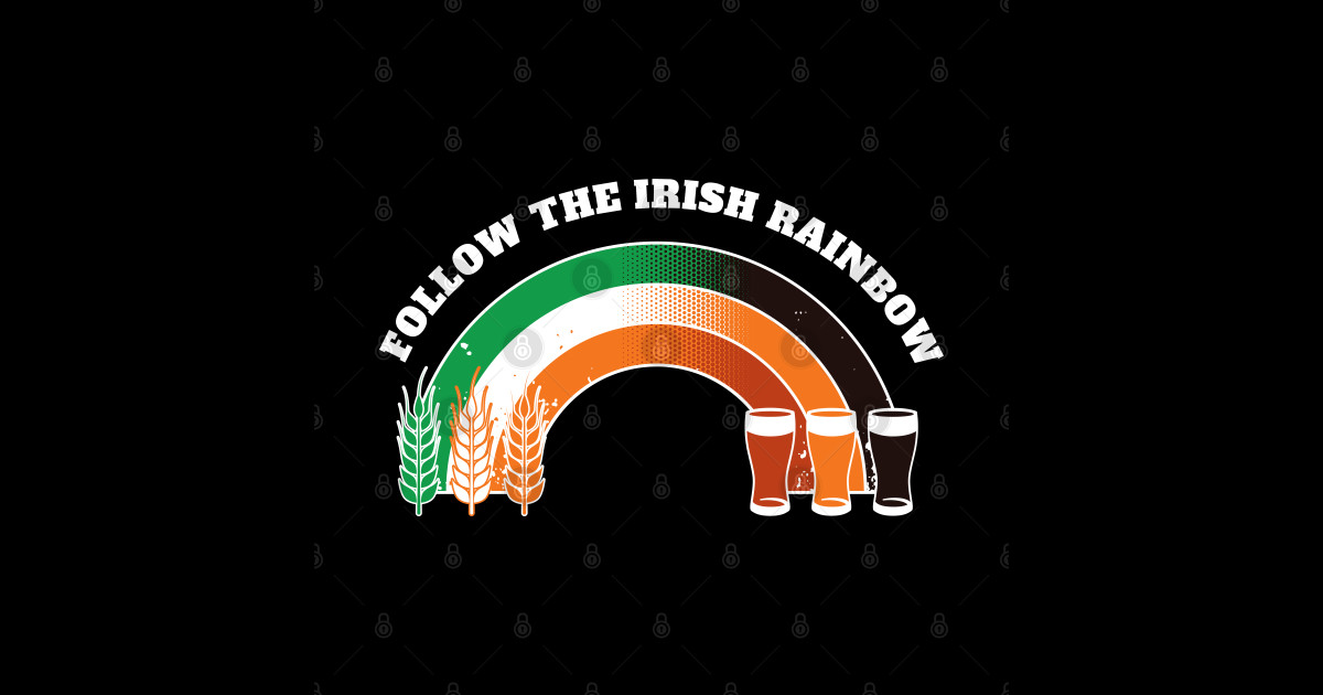 The Irish Rainbow - Green Beer - Sticker | TeePublic