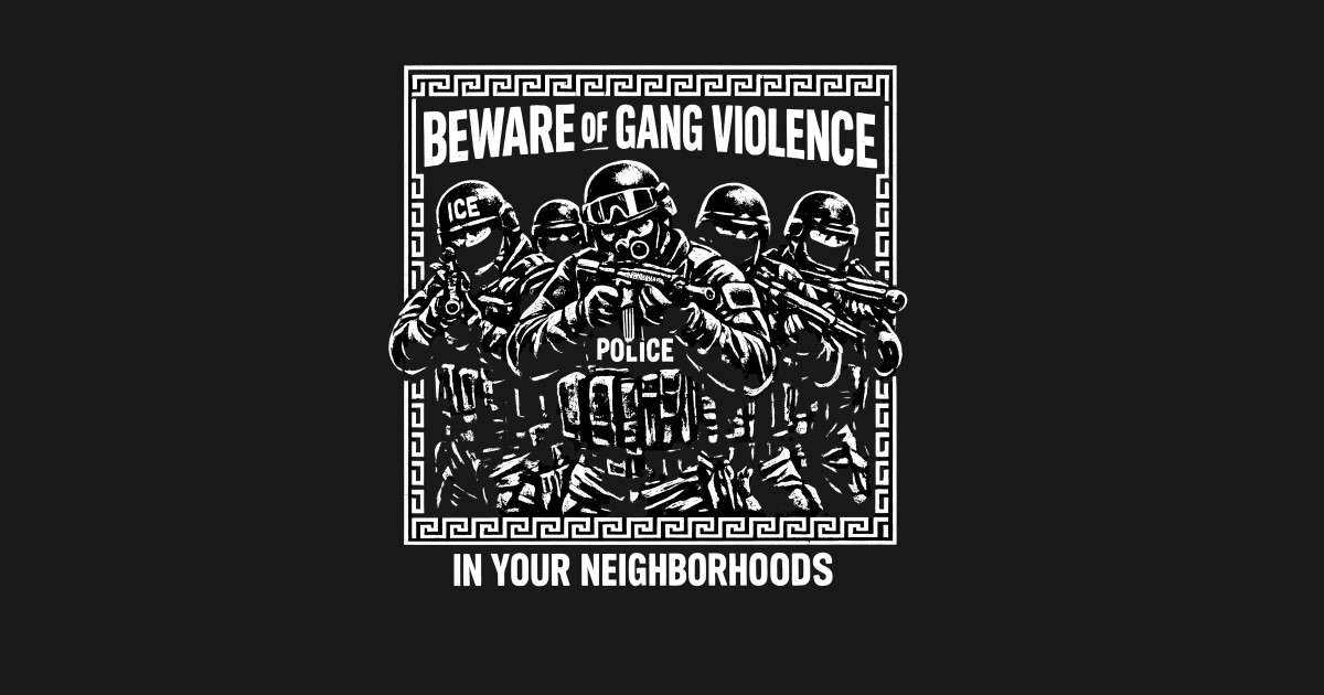 Beware Of Gang Violence Protest Art Social Justice - Social Justice - T ...
