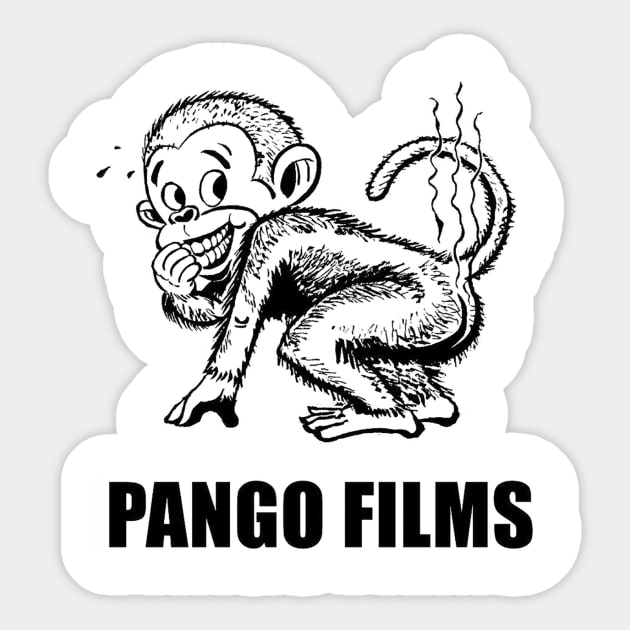 Pango Films Official Logo - Monkey - Sticker | TeePublic