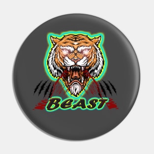 Tiger Beast Mode Pins and Buttons for Sale | TeePublic