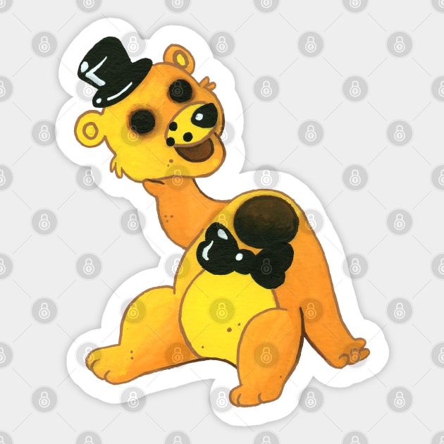 Freddy and Friends: Golden Freddy - Fnaf - Sticker | TeePublic