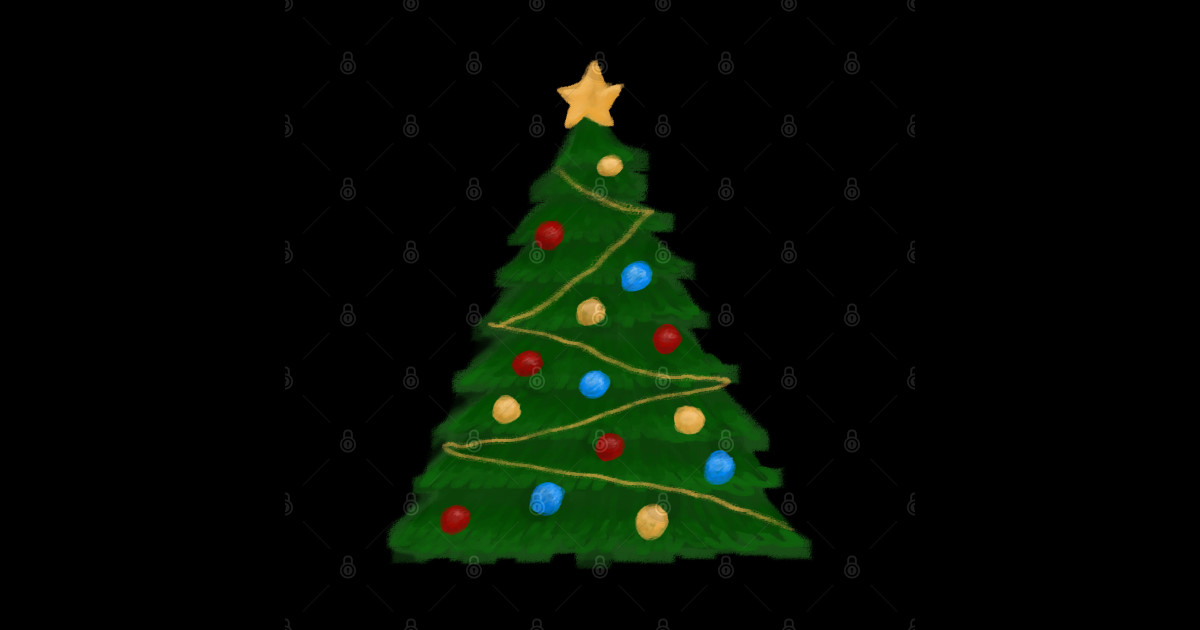 Christmas Tree - No Background - Christmas - Posters and Art Prints ...