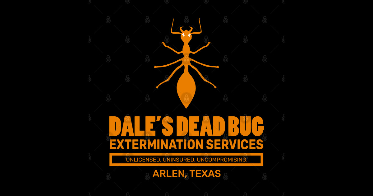 Dale's Dead Bug - King Of The Hill - Sticker | TeePublic