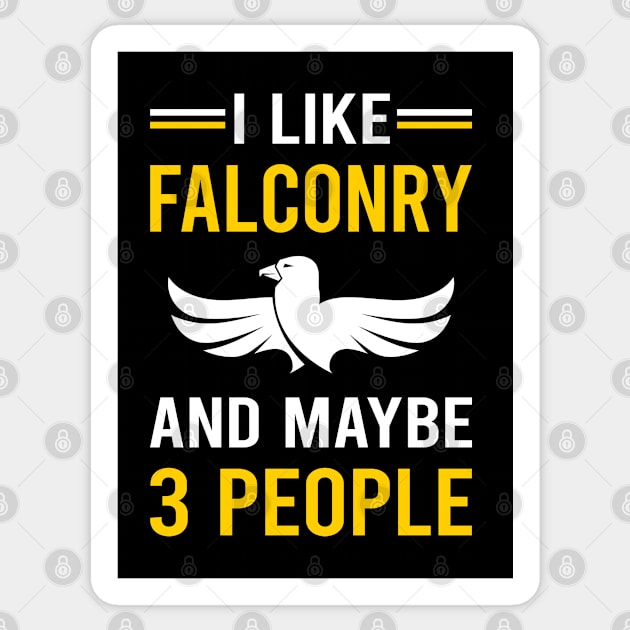 3 People Falconry Falconer - Falconry - Sticker | TeePublic