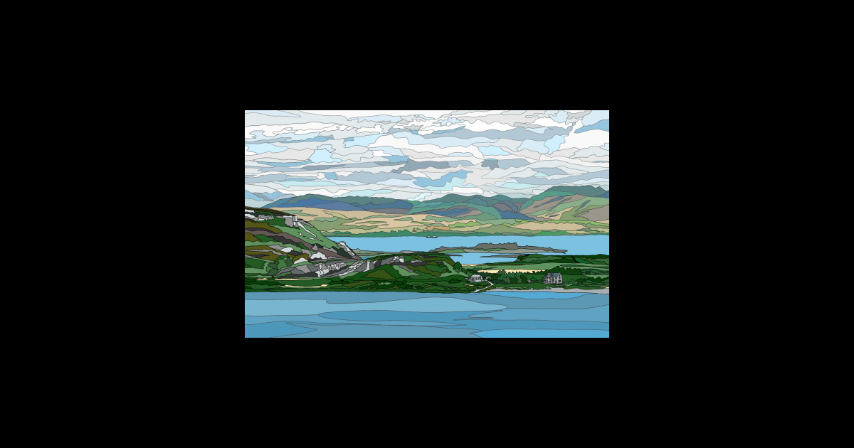 Mull and Kerrera from McCaig's Tower, Oban, Scotland - Scottish ...