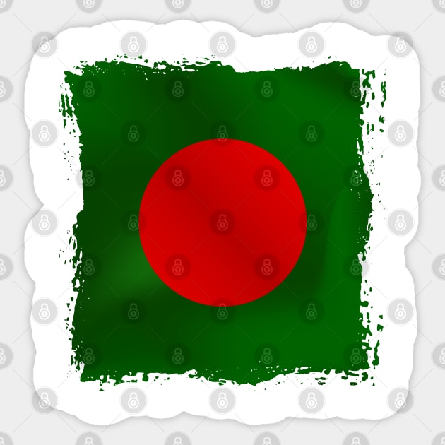Bangladesh Artwork - Bangladesh Flag - Sticker | TeePublic