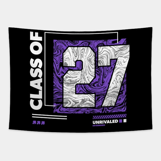 Class of 2027 Urban Streetwear // Graduation Class of '27 Purple ...