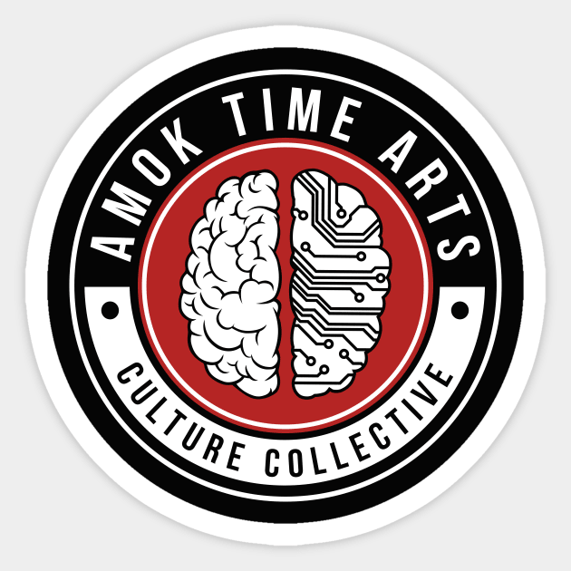 Amok Time Arts Logo - Amok Time Arts - Sticker | TeePublic