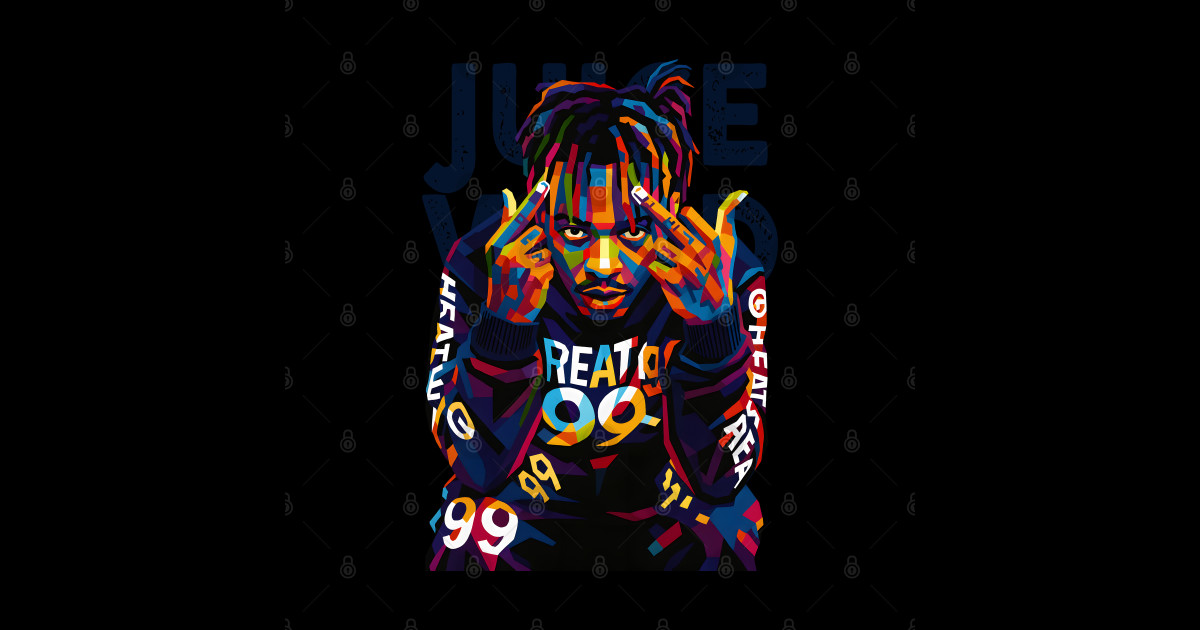 Juice Wrld Wpap Art - Juice Wrld - Sticker | TeePublic