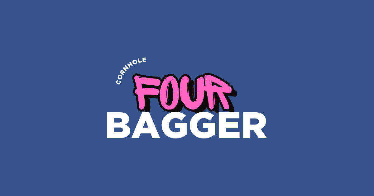 Four Bagger Wall Graffiti Pink - Cornhole - T-Shirt | TeePublic