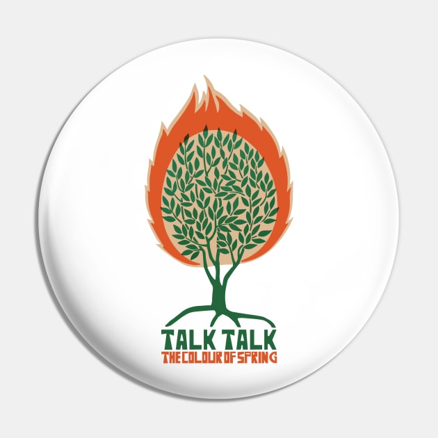 Talk Talk • • Retro Style Aesthetic Design - Talk Talk - Pin | TeePublic