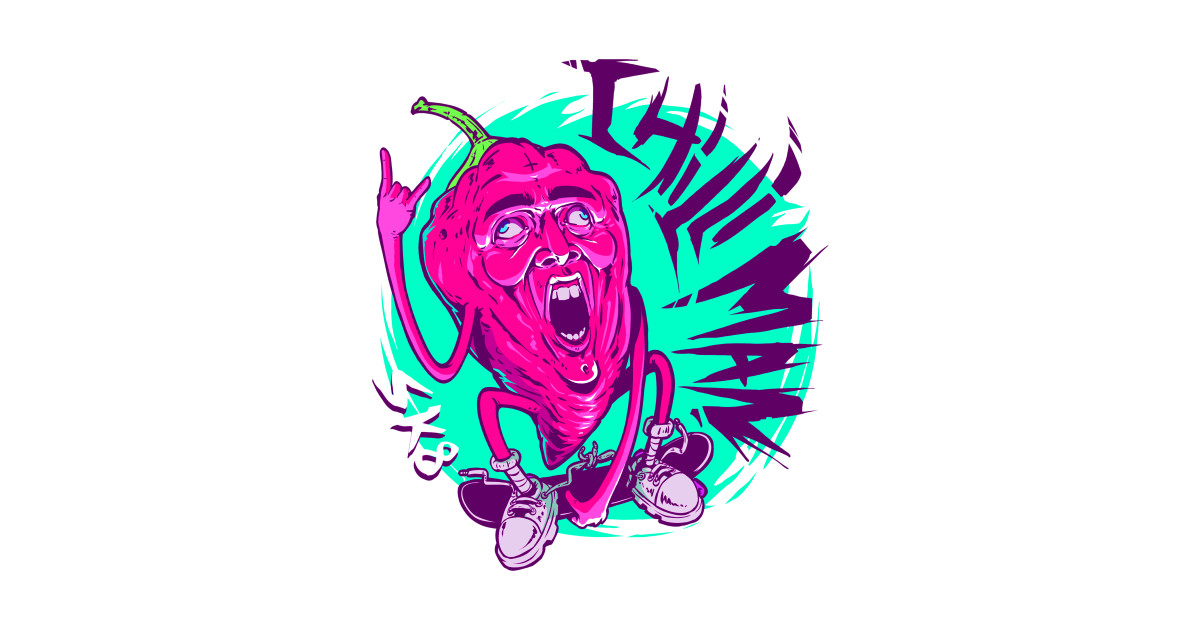 Chilli Man - Chilli Man Skate Funny Cool - T-Shirt | TeePublic