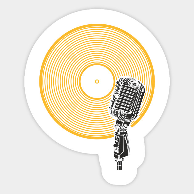 mic - Microphone - Sticker | TeePublic