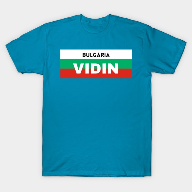 Vidin City in Bulgarian Flag - Bulgarian Flag - T-Shirt | TeePublic