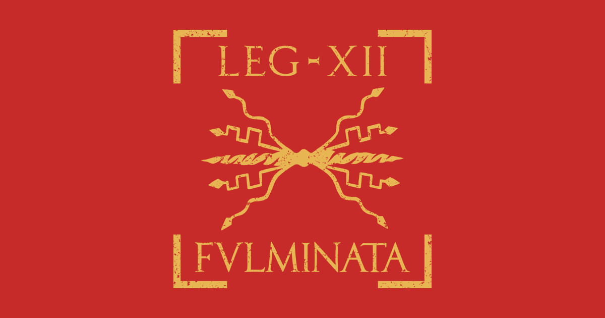 Legio XII Fulminata Thunderbolt Emblem Roman Legion - Vexillum - T ...