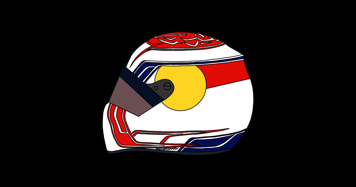 Max Helmet - Max Verstappen Helmet - Sticker | TeePublic