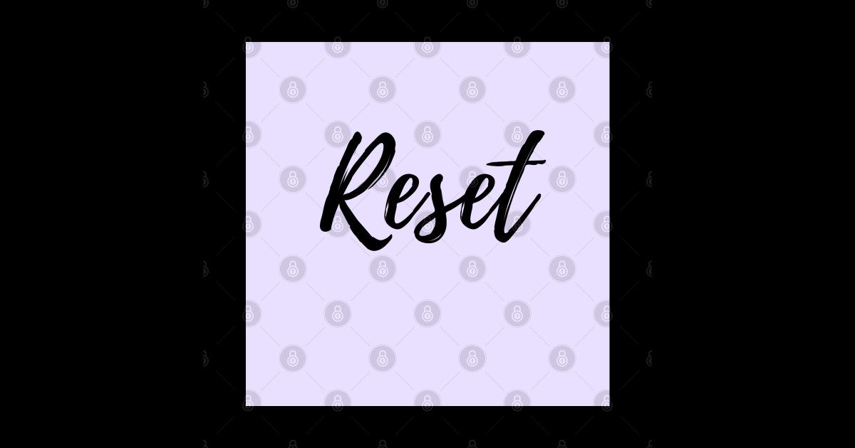 Reset - Motivational word, Start Over, Fresh Start - Reset - Sticker ...