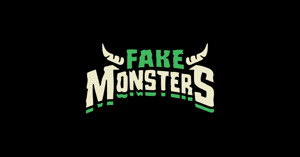 Fake Monsters Logo 2 - Fake Monsters - Sticker | TeePublic