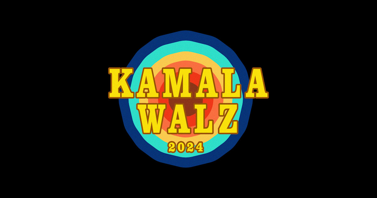 Kamala Walz 2024 - illustration - Harris Walz - Posters and Art Prints ...