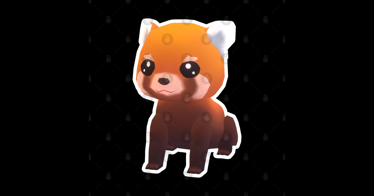 Bambu the Red Panda - Panda Bear - Sticker | TeePublic