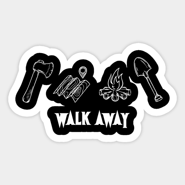 Walk Away - Icons - Movies - Sticker | TeePublic