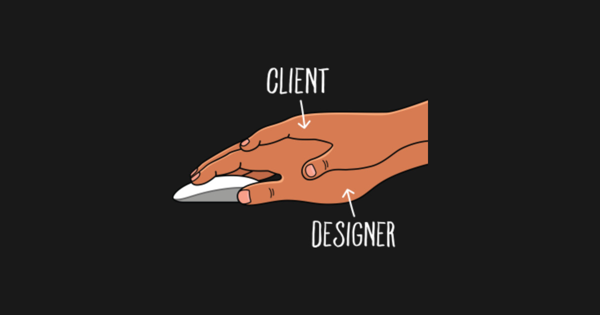 Client Vs Designer Funny T Shirt Graphic Designer Sticker Teepublic