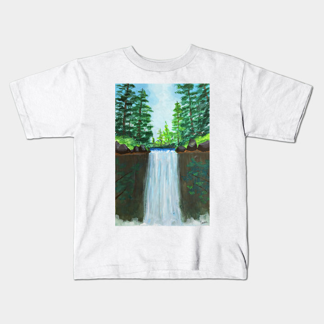 Waterfall - Waterfall - Kids T-Shirt | TeePublic