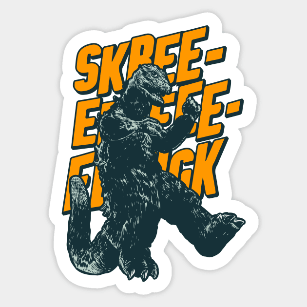 Monster Shriek - Monster Movie - Sticker | TeePublic