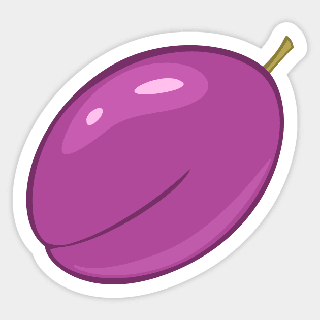 Plum - Plum - Sticker | TeePublic