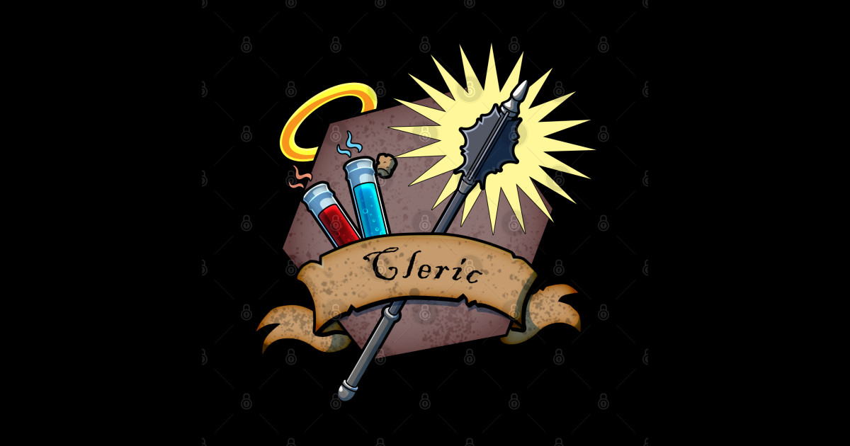 Cleric Logo - Cleric - Pin | TeePublic