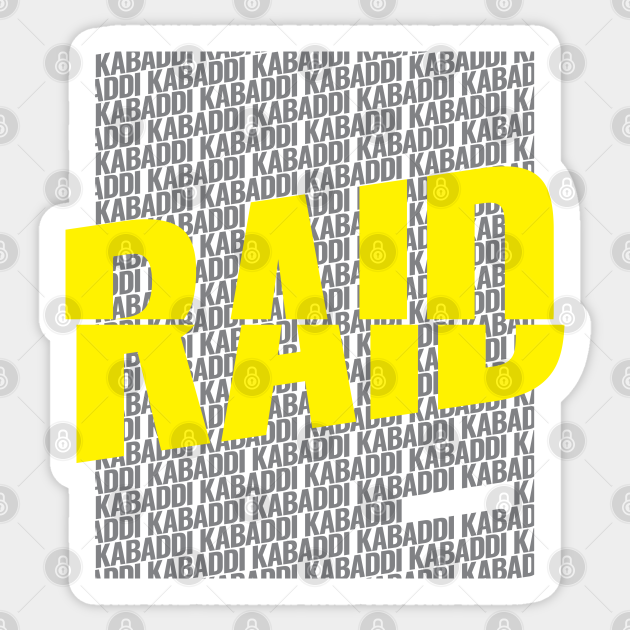 Kabaddi Raid - Kabaddi - Sticker | TeePublic