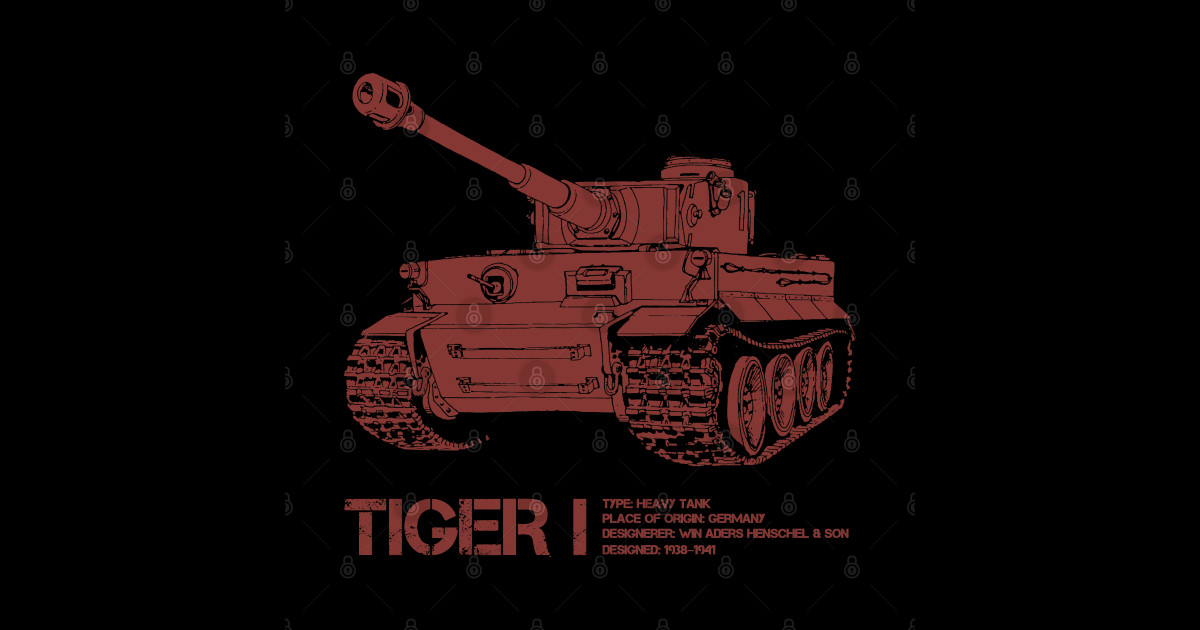 Tiger 1 | World War 2 Tank - Tank Gifts - Sticker | TeePublic