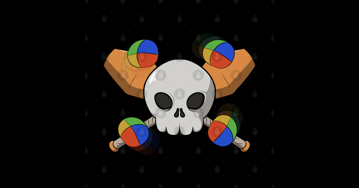 Juggling crew Jolly Roger pirate flag (no caption) - Juggling - Sticker ...