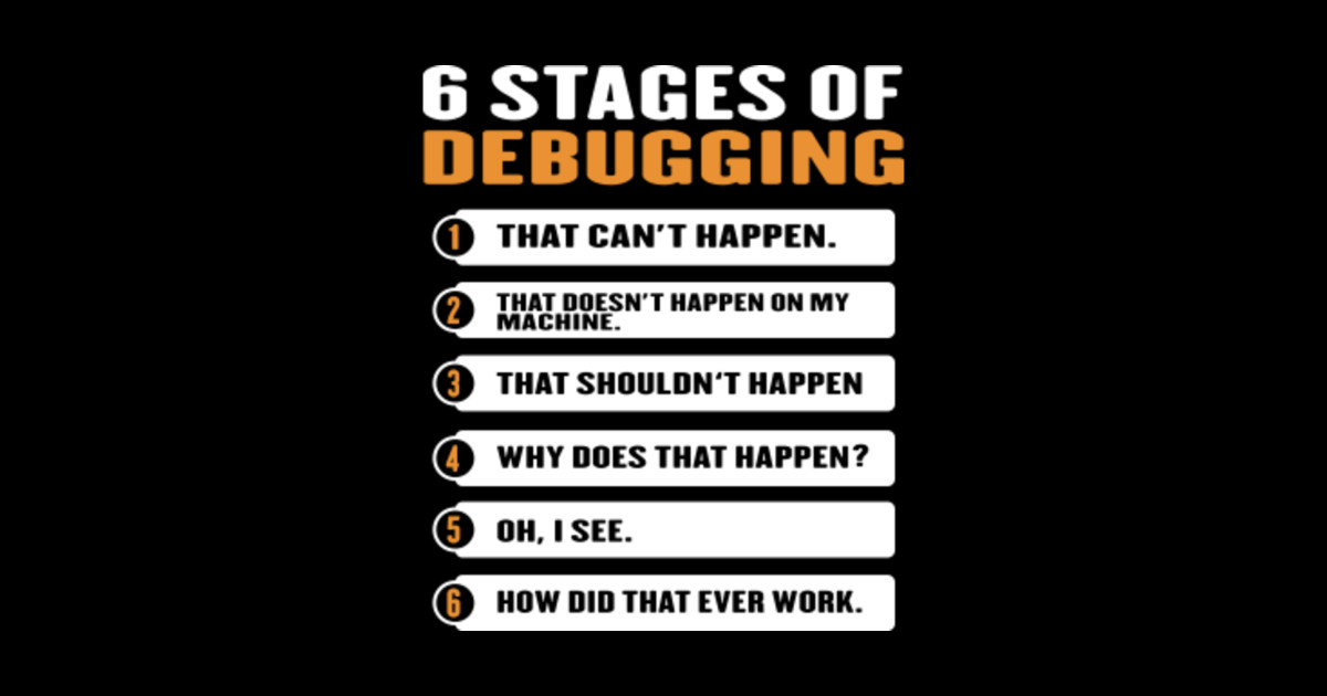 6 Stages Of Debugging For A Software Developer Programmer 6 Stages Of
