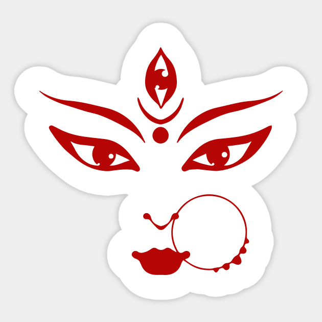 Indian hindu goddess - Indian Goddess - Sticker | TeePublic