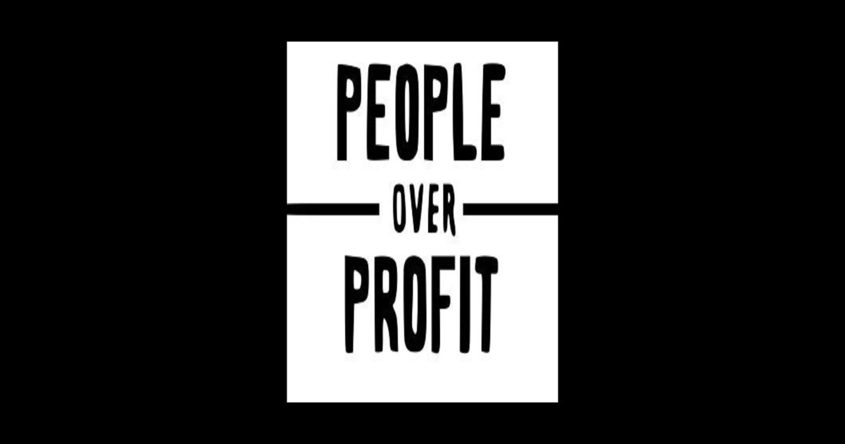 POP - People Over Profit - Sticker | TeePublic