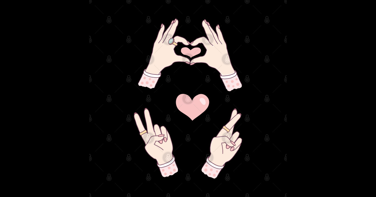 Hand Motions in Pastel Colors - Hand Motions - Sticker | TeePublic