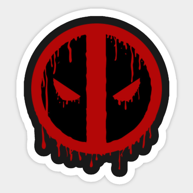 Death of Deadpool Logo - Deadpool - Sticker | TeePublic