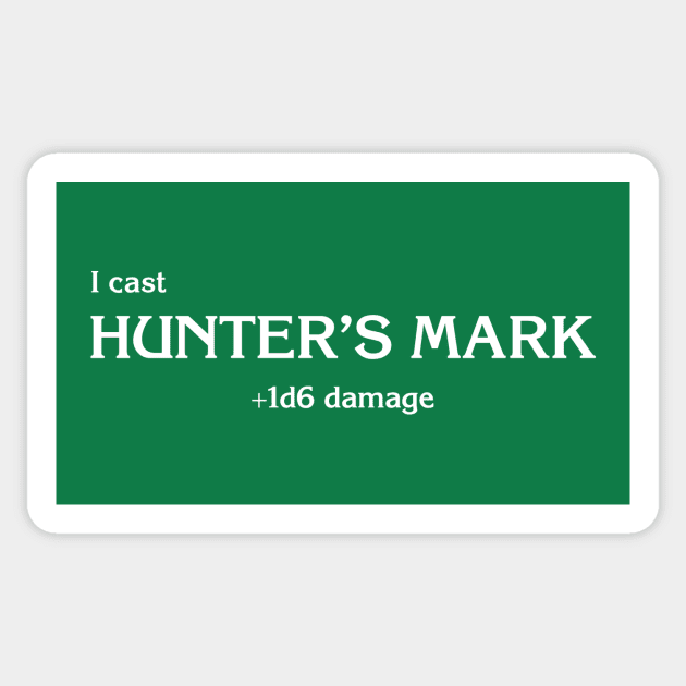 D&D: Hunter's Mark - Dungeons And Dragons - Sticker | TeePublic