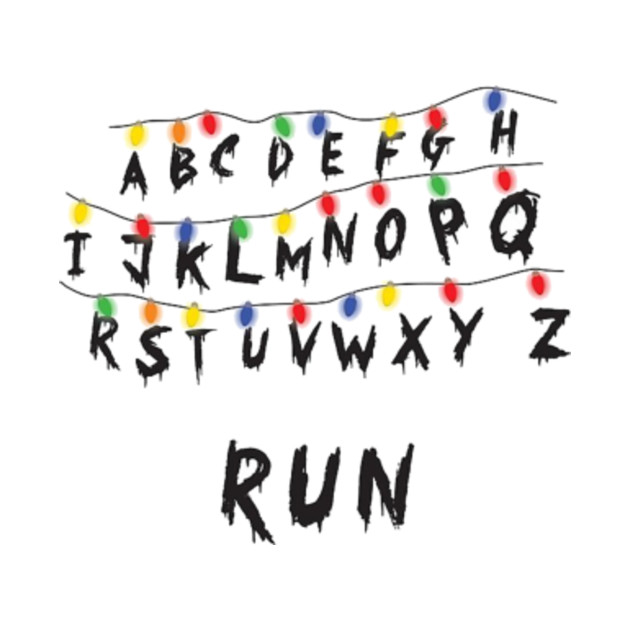 Stranger Things Run - Stranger Things - T-Shirt | TeePublic