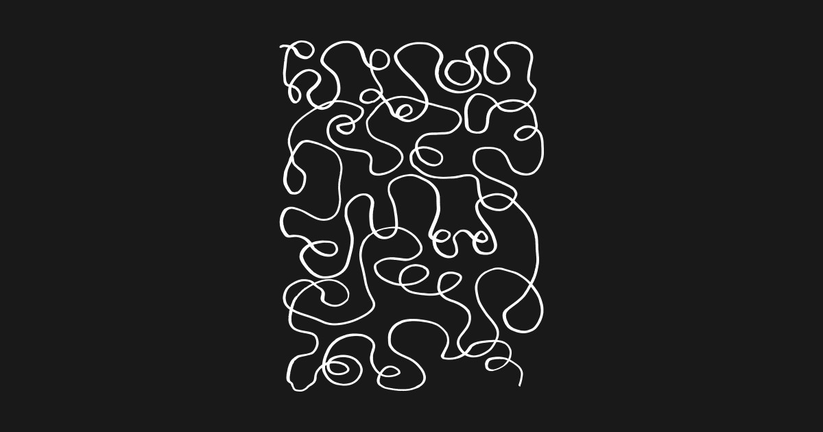 Wiggly Line Design - Abstract - T-Shirt | TeePublic