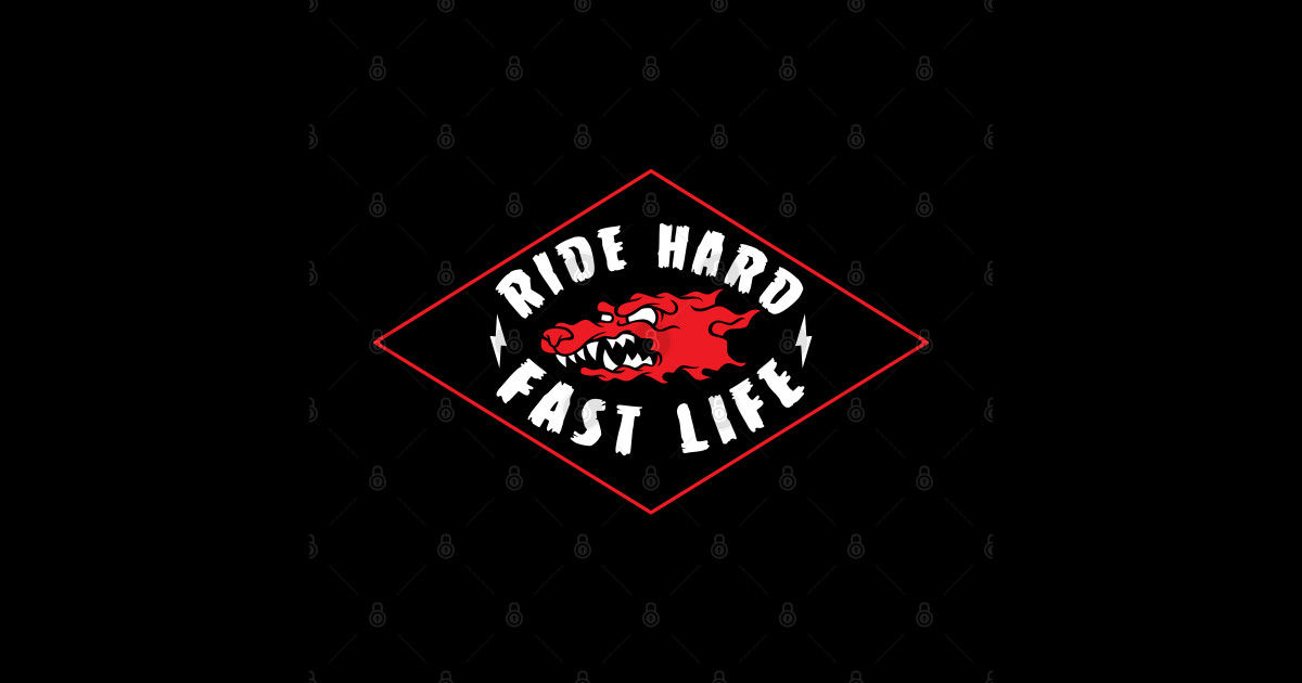 WW Ride Hard Fast Life - Weckywerks - Sticker | TeePublic