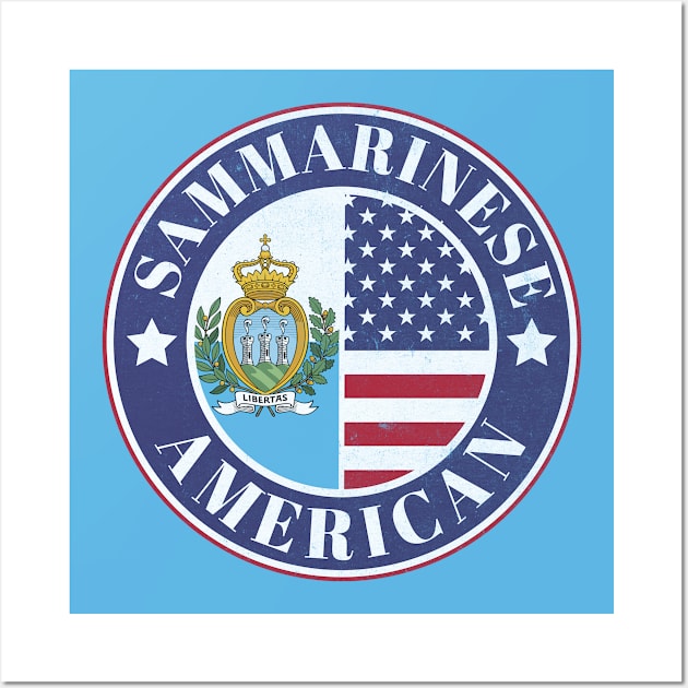 Proud Sammarinese-American Badge - San Marino Flag - San Marino ...